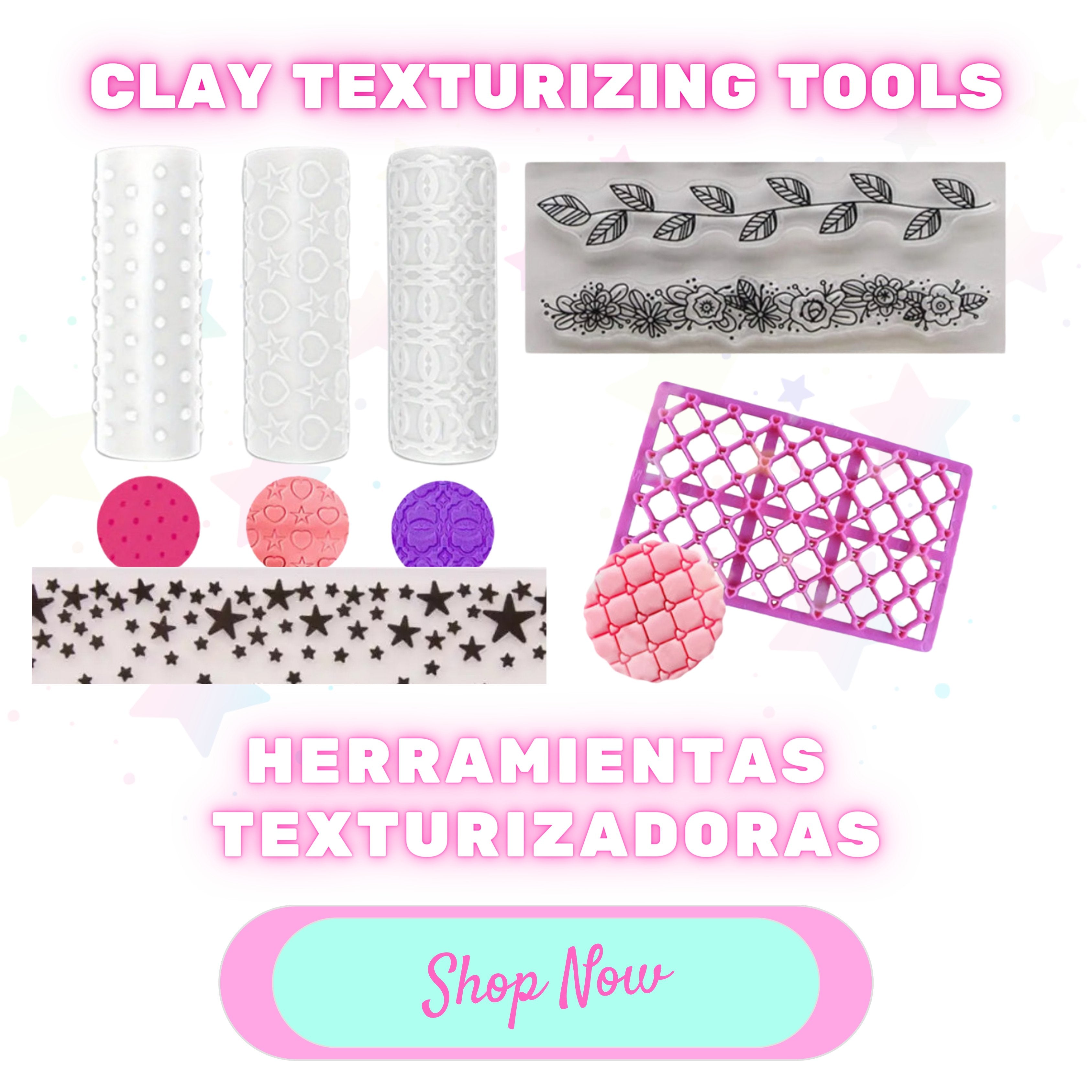 Clay Stamps and Texturizing Mats – Glitzy Molds
