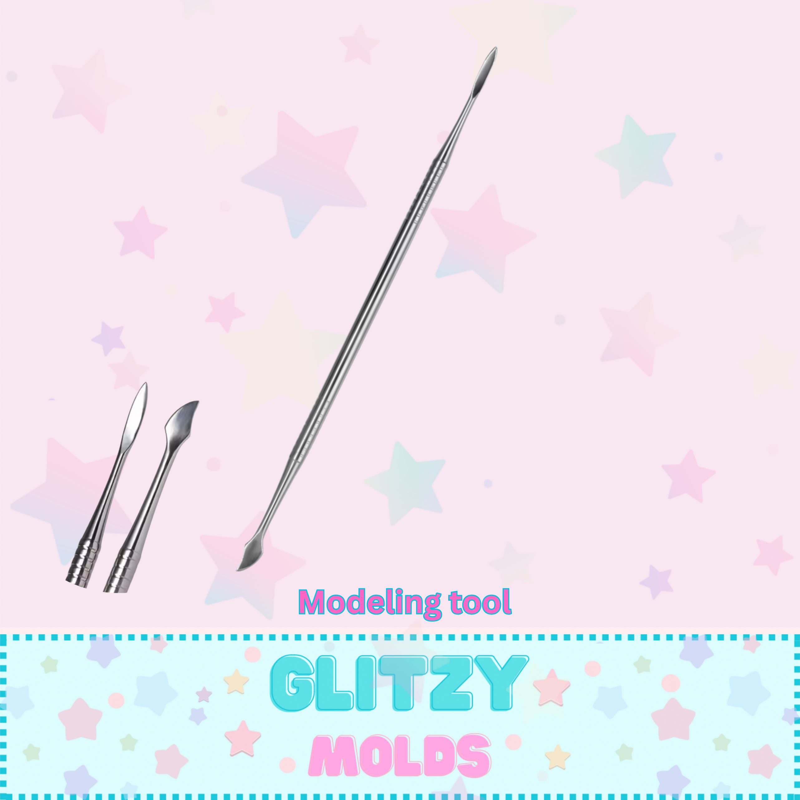 Stainless Steel Shaping Tool, Duo Ended – Glitzy Molds